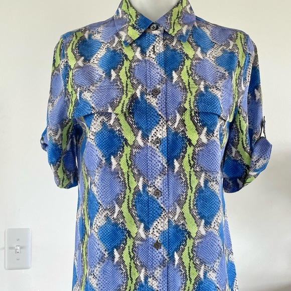 Equipment | Dresses | Equipment Silk Shirt Dress Python Print Size ...